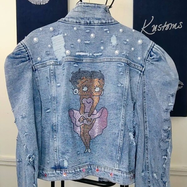 Betty Boop Rhinestone Svg - Etsy