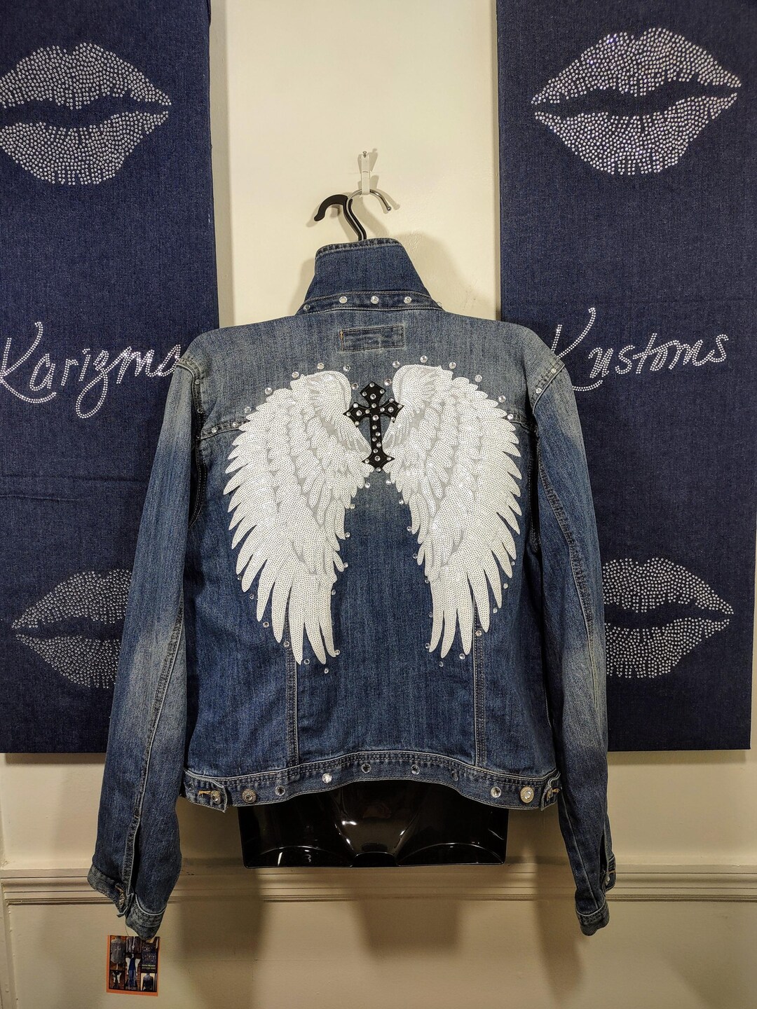 White Angel Wings Kustoms Jacket Size XL - Etsy