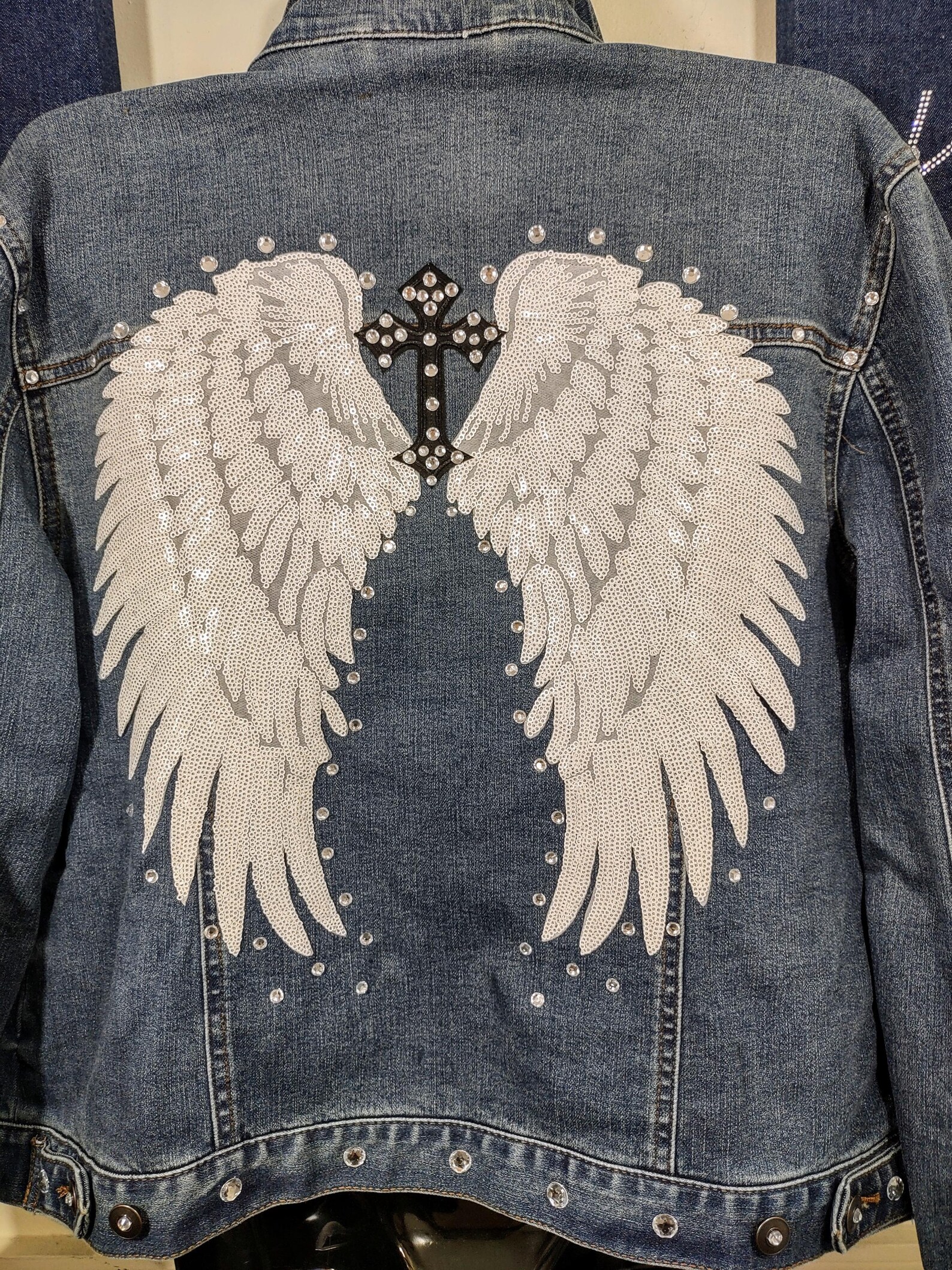 White Angel Wings Kustoms Jacket Size XL - Etsy