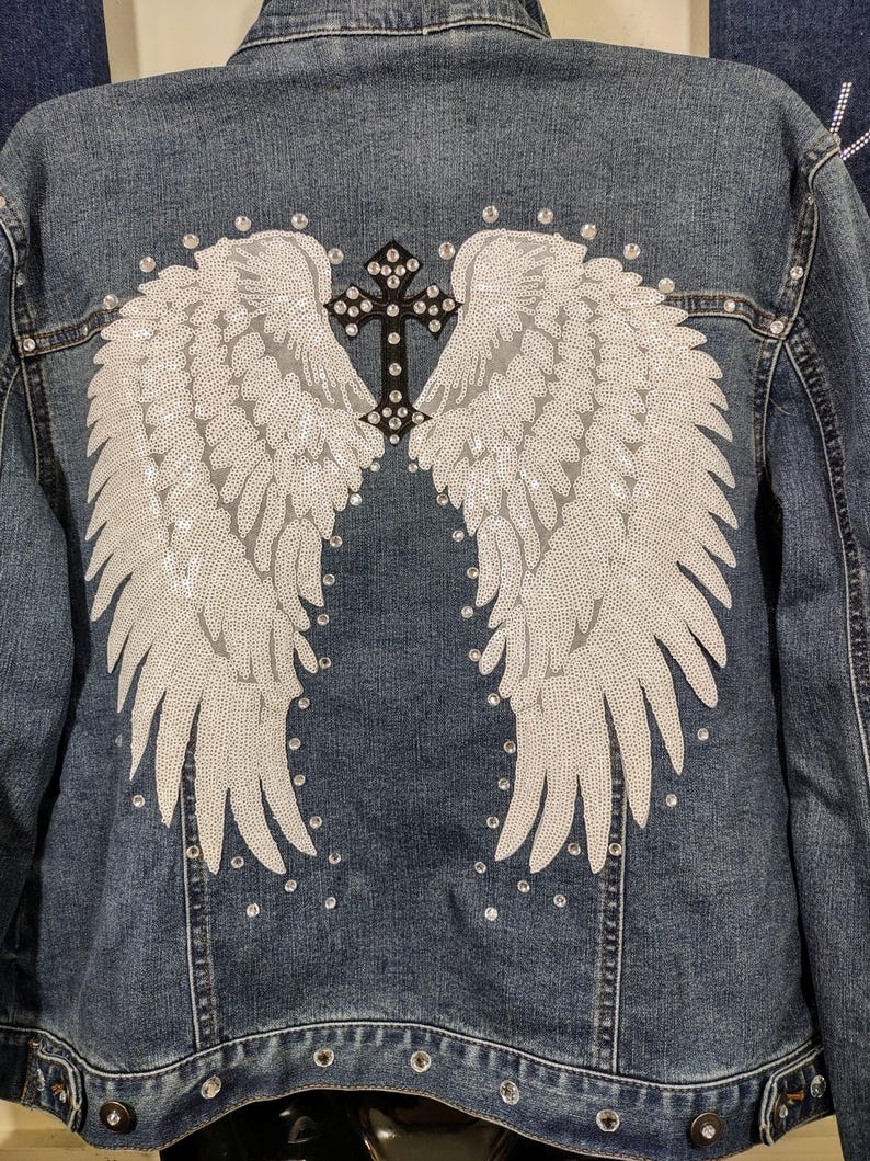 White Angel Wings Kustoms Jacket Size XL - Etsy