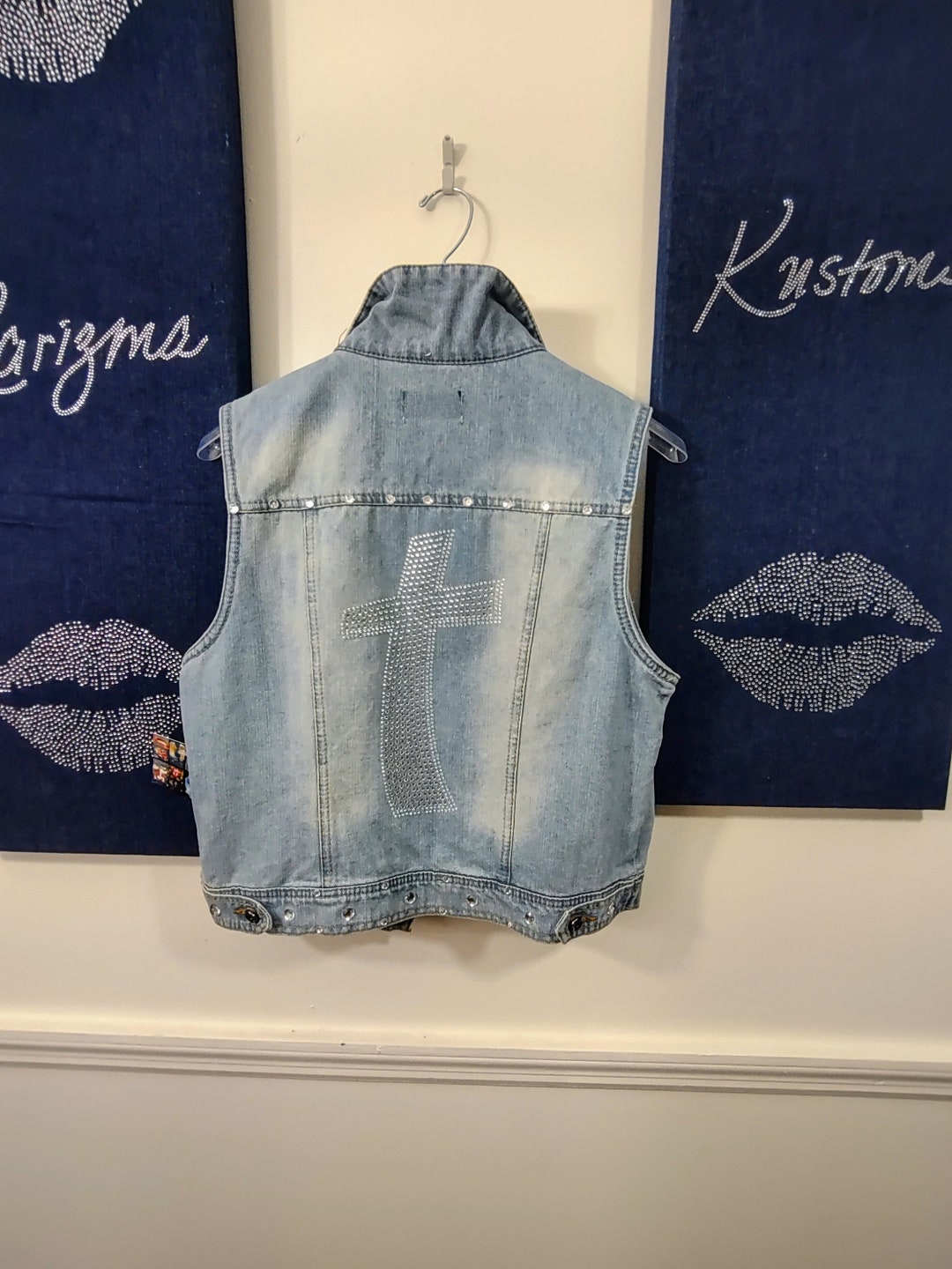 Cross Bling Vest S - Etsy