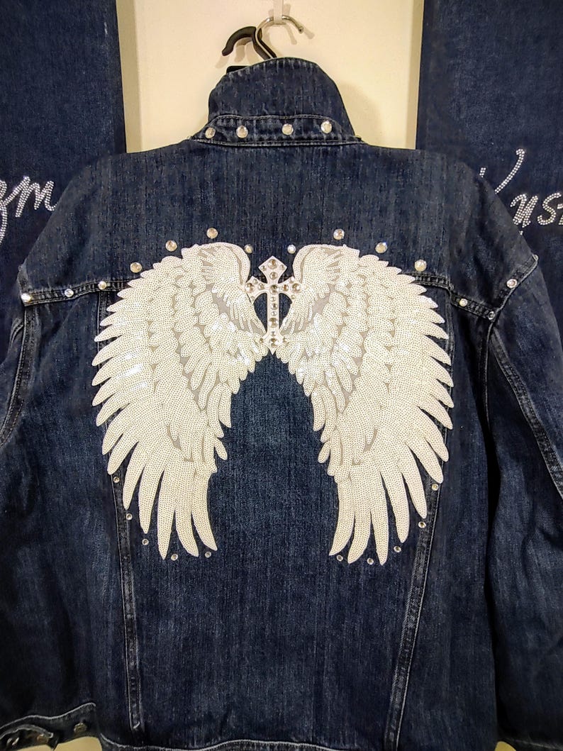 White Angel Wings Kustoms Jacket Size 2XL - Etsy