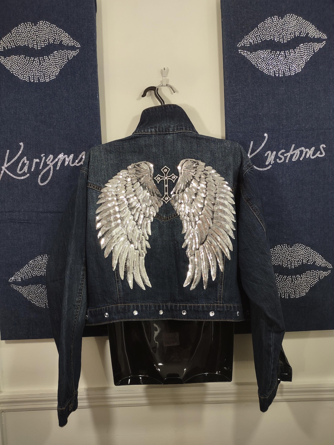 Silver Angel Wings Kustoms Jacket Size 3XL - Etsy