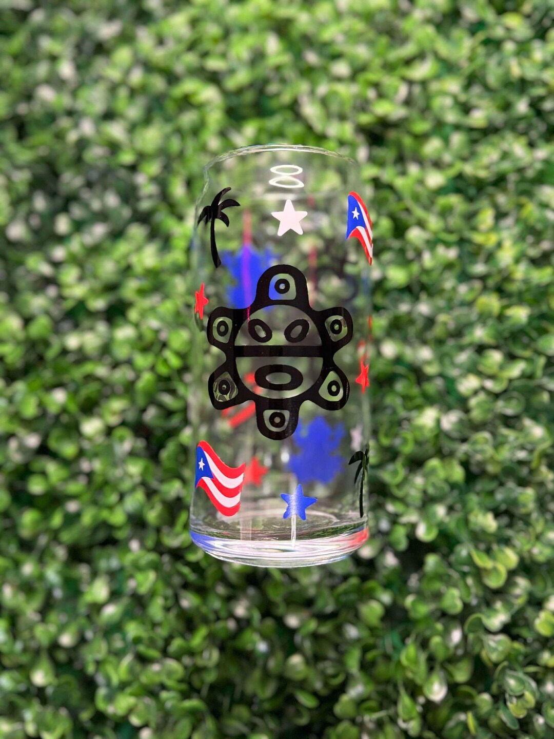 Puerto Rico Cup | Boricua Cup | Puerto Rico Glass Cup | Puerto Rico ...