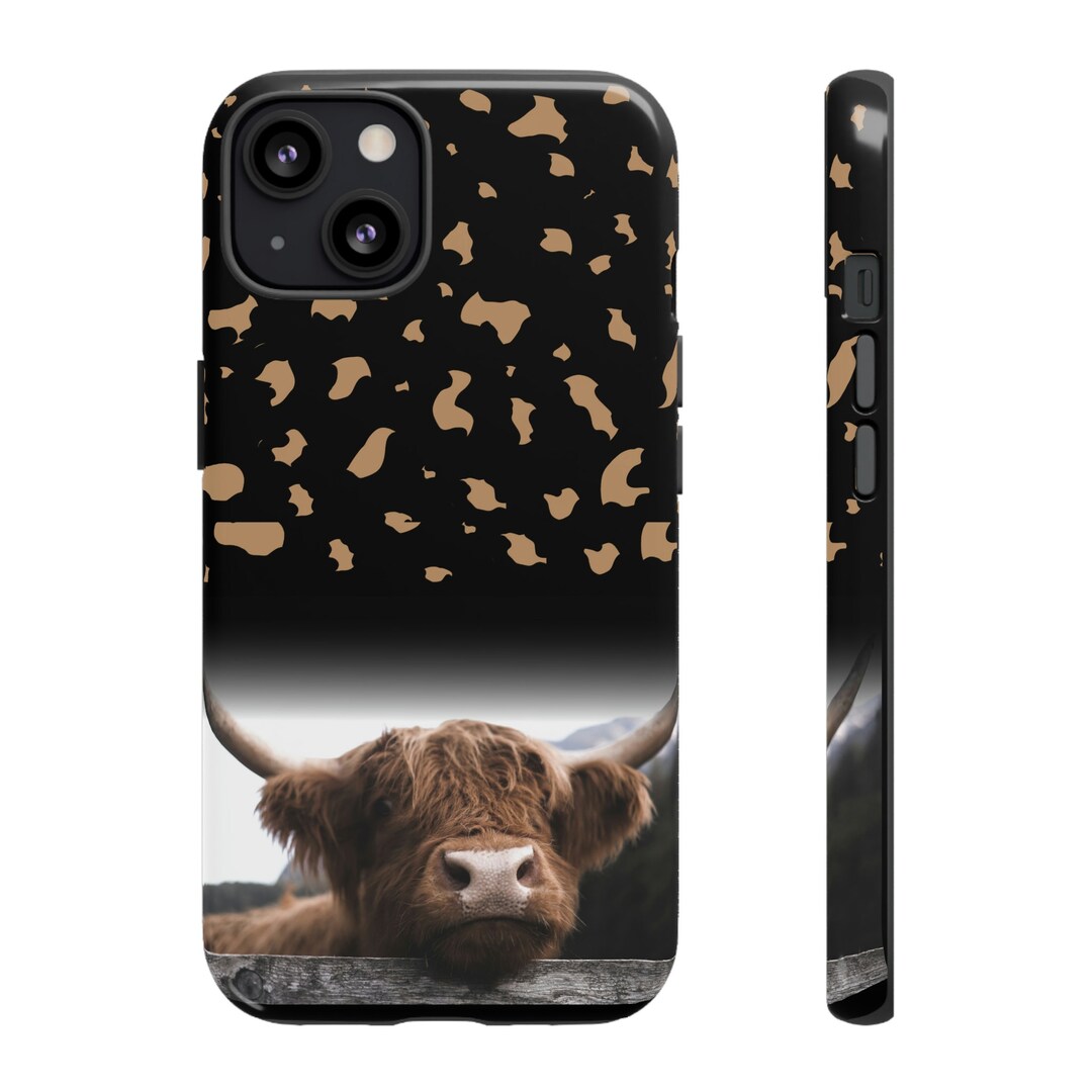 Highland Cow Cellphone Case, Cow Print Case, Western Cellphone Case ...