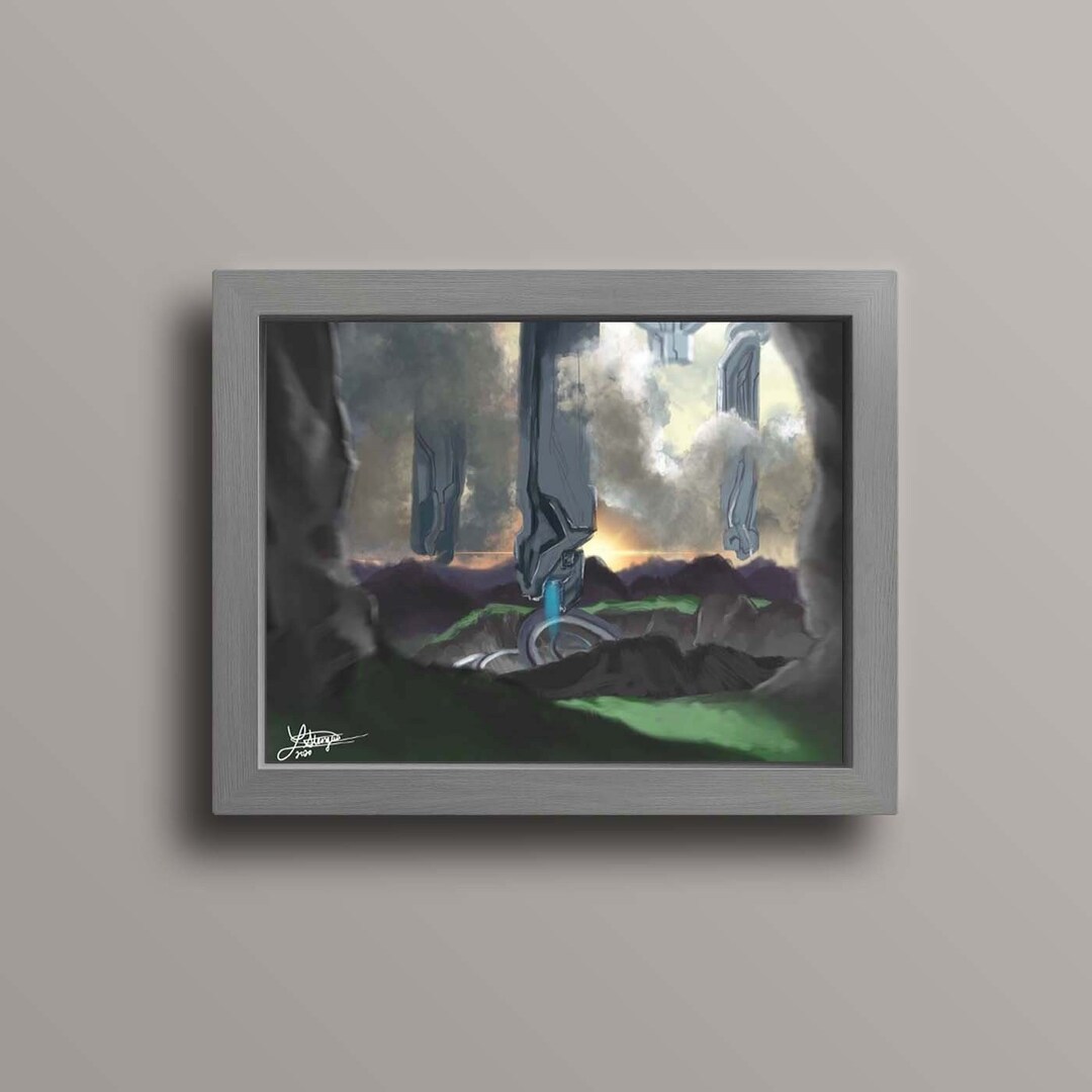 Forerunner Outpost- Halo 4 Landscape Art Print Gift- Digital Download ...