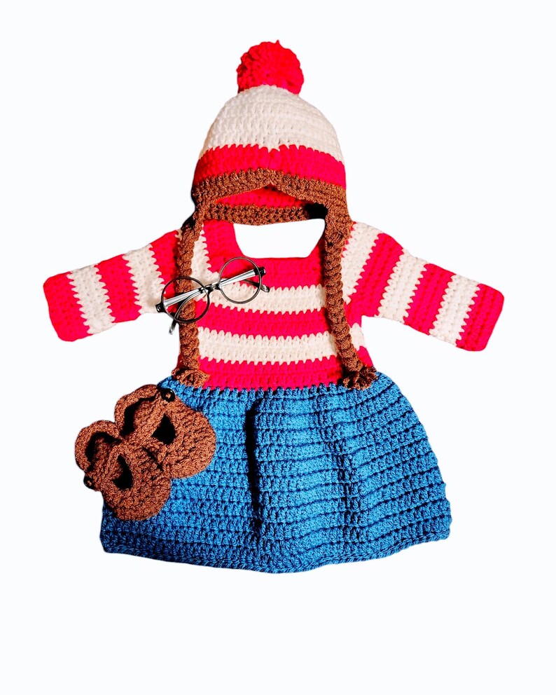 Baby Where's Waldo Wenda Outfit Photo Prop Costume Size 3-6 Months ...