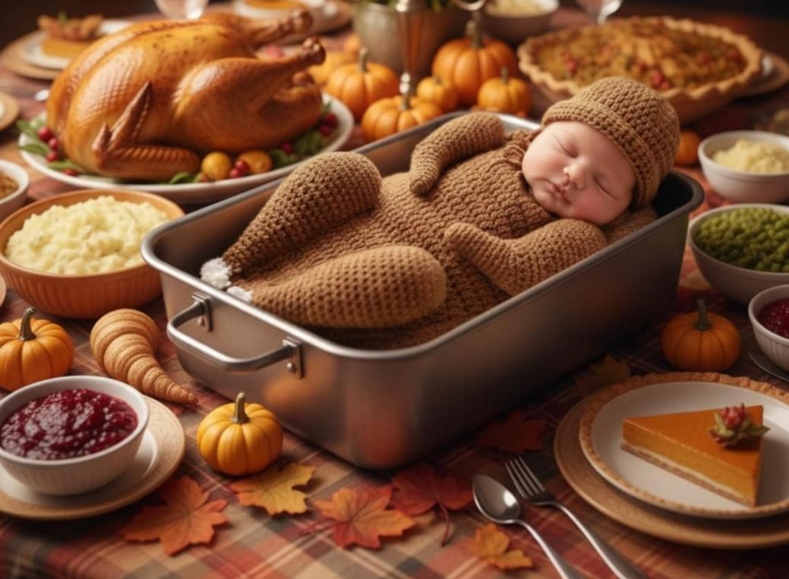 Baby Cooked Turkey Outfit Available in Size Newborn and 0-3 Months ...
