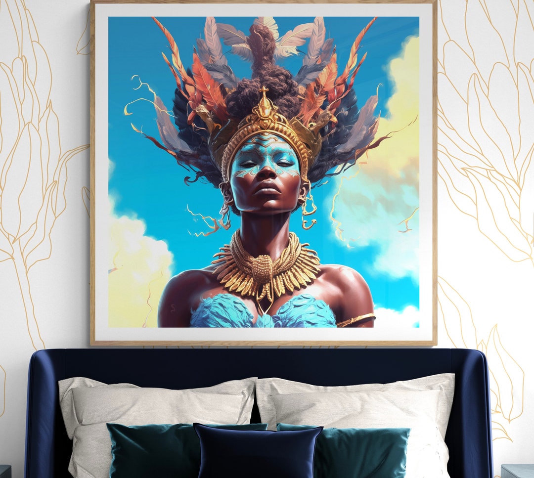 5 Artworks - BUNDLE Native Goddess Digital Artwork * Divine Feminine ...