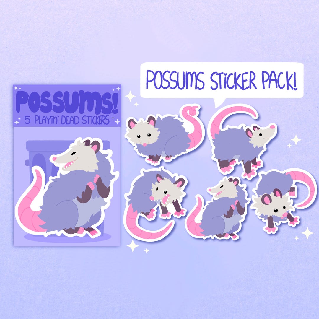 US ONLY/ Possums! - Sticker Pack - Etsy