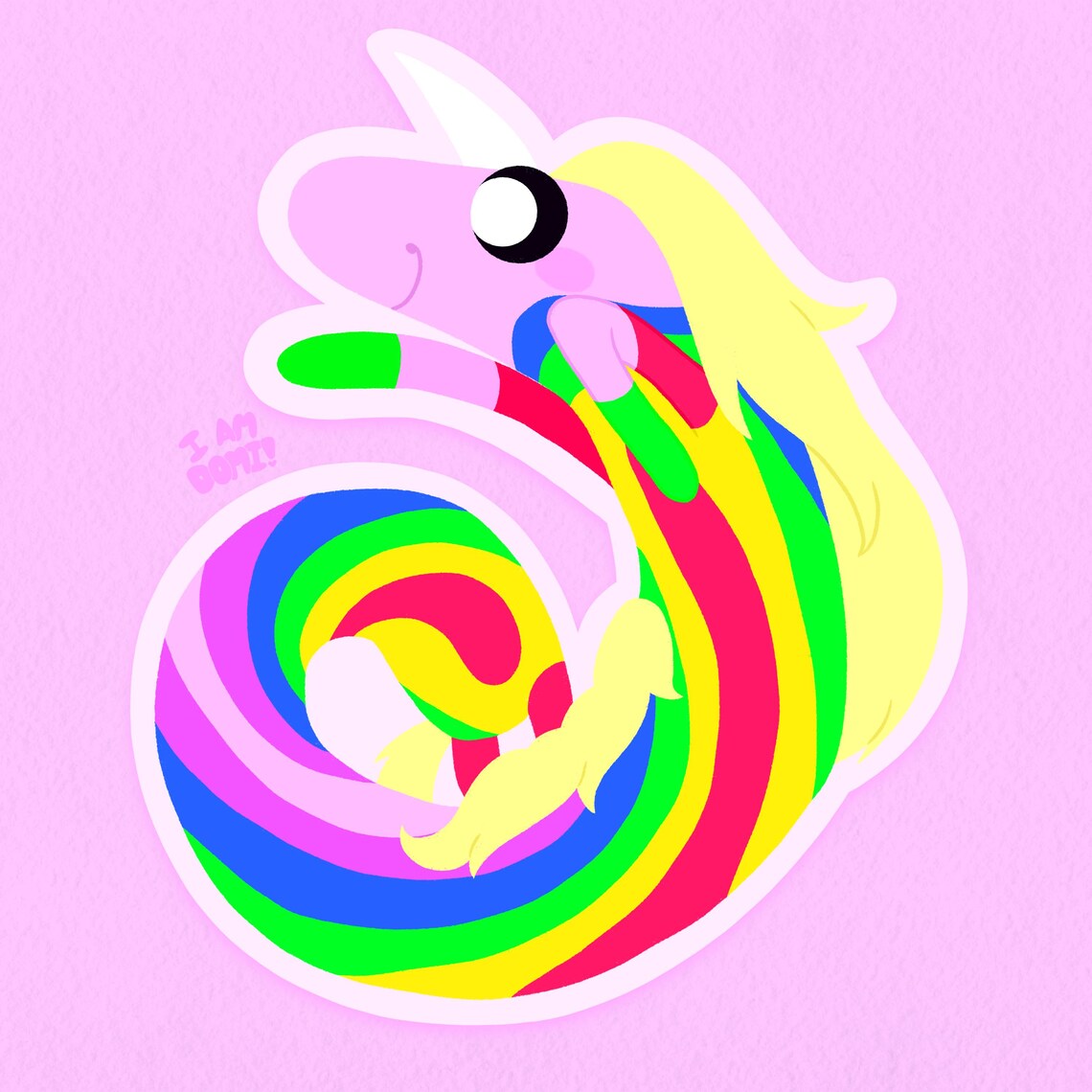 US ONLY/ Rainbow Princess - Sticker - Etsy