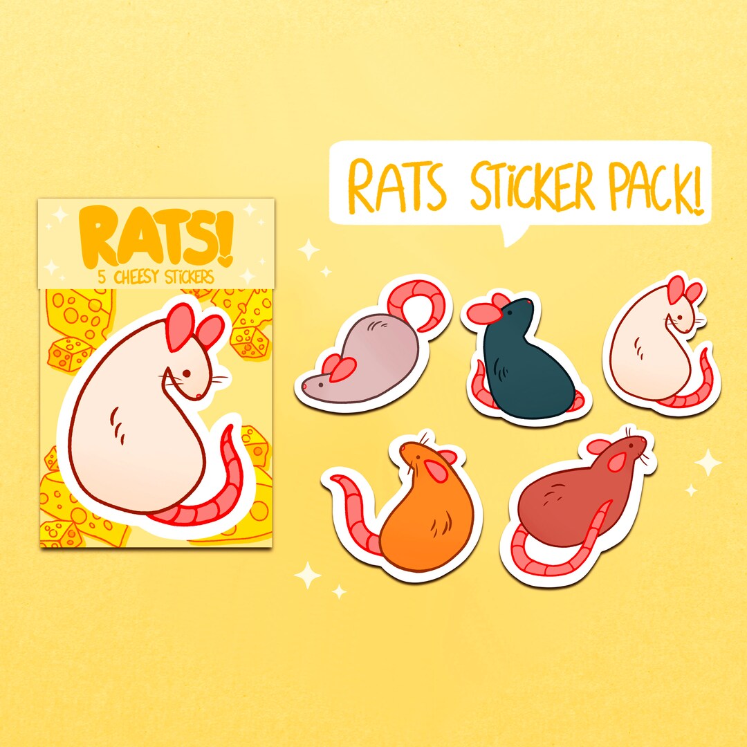 US ONLY/ Rats! - Sticker Pack - Etsy