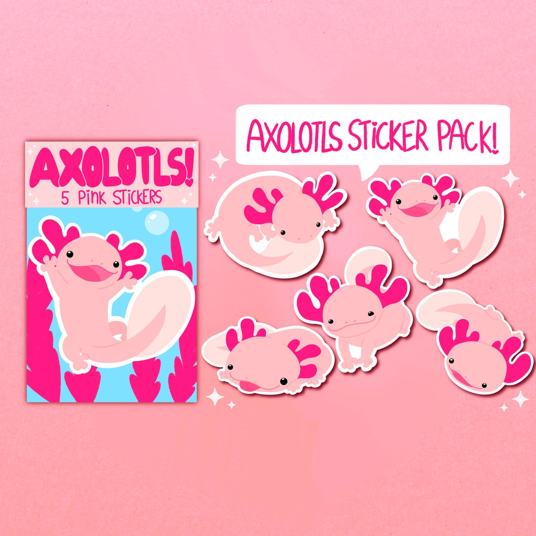 US ONLY/ Axolotls! - Sticker Pack - Etsy