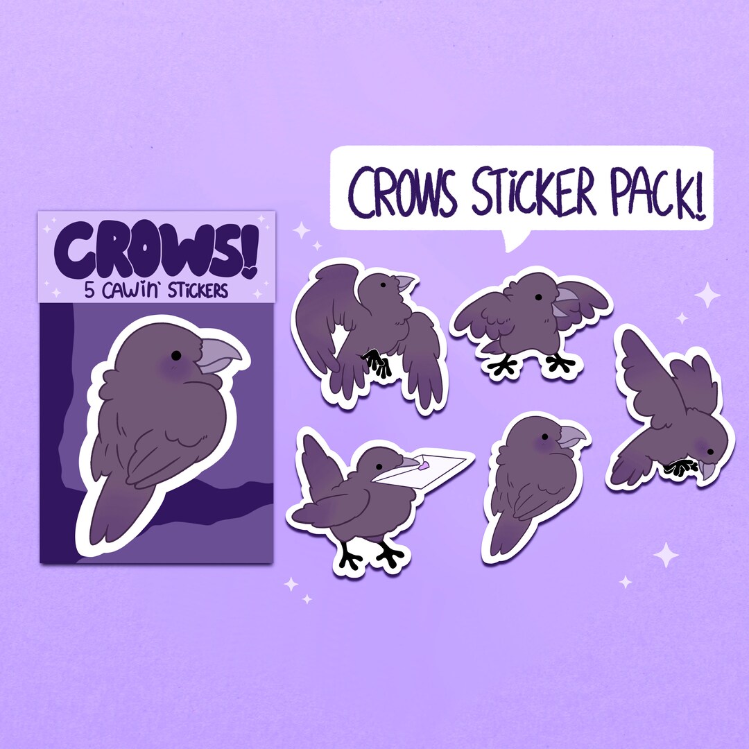 US ONLY/ Crows! - Sticker Pack - Etsy