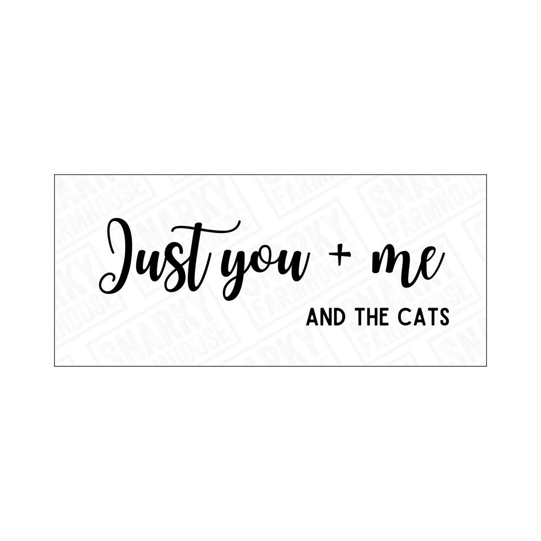Custom Just You + Me Farmhouse Sign - Etsy