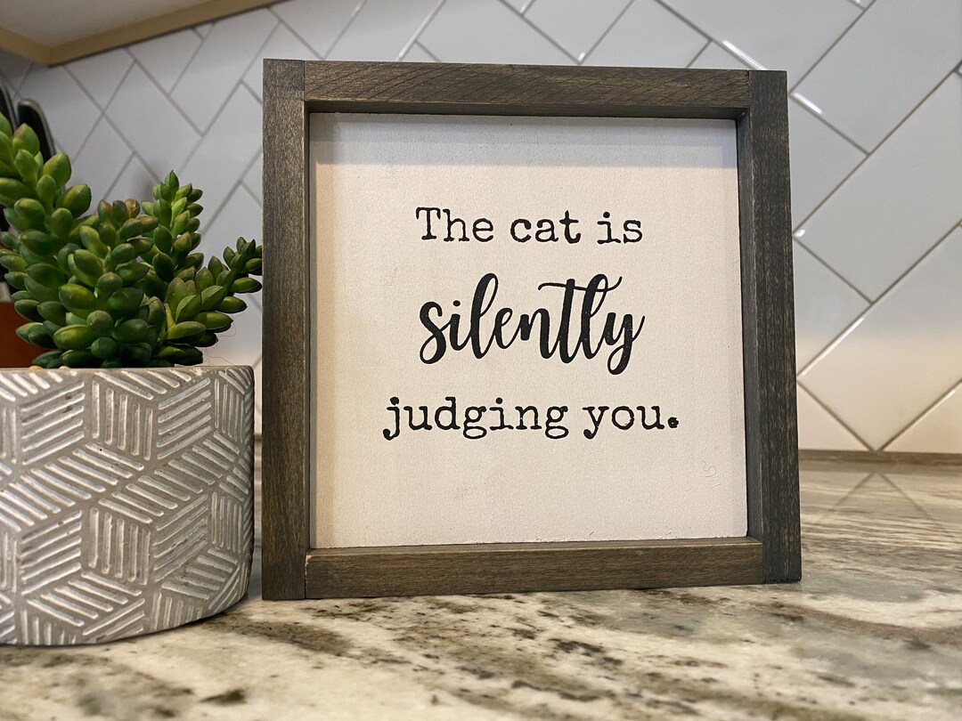 Silently Judging Farmhouse Sign - Etsy