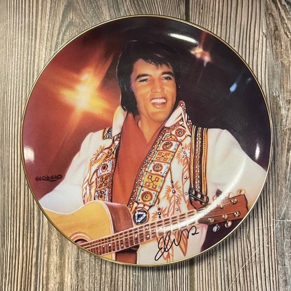 Elvis Presley Vintage Plate - Etsy