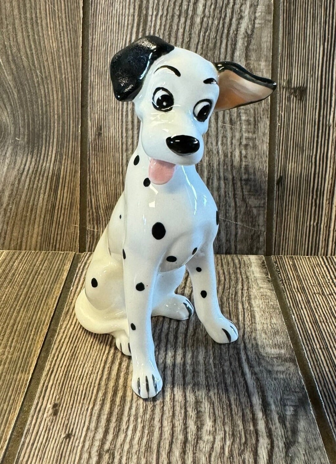 Vintage Walt Disney 101 Dalmatian Bone China Pongo Figurine From Japan ...