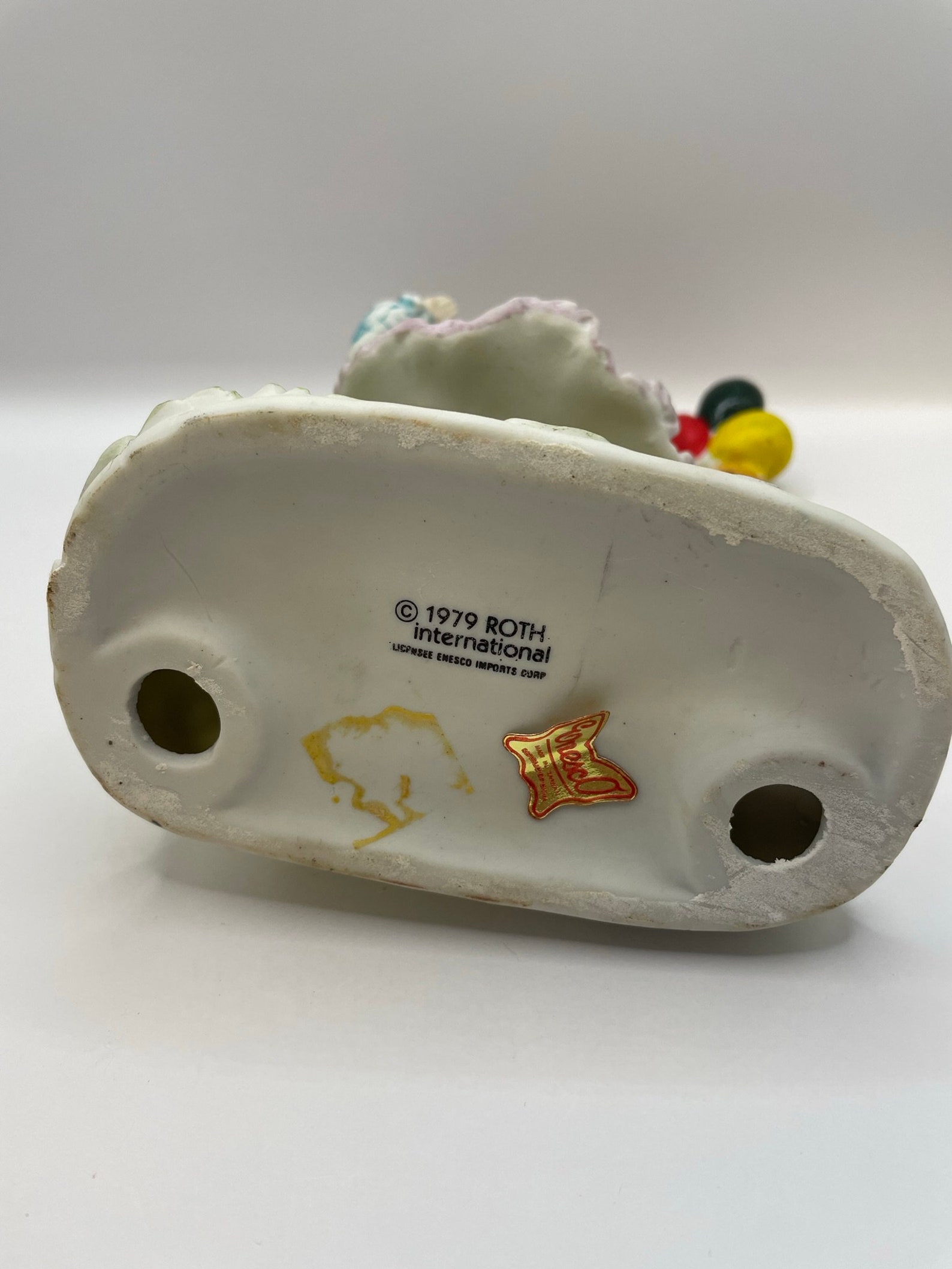 Vintage 1979 Enesco Roth International Girl With Ballons Porcelain ...