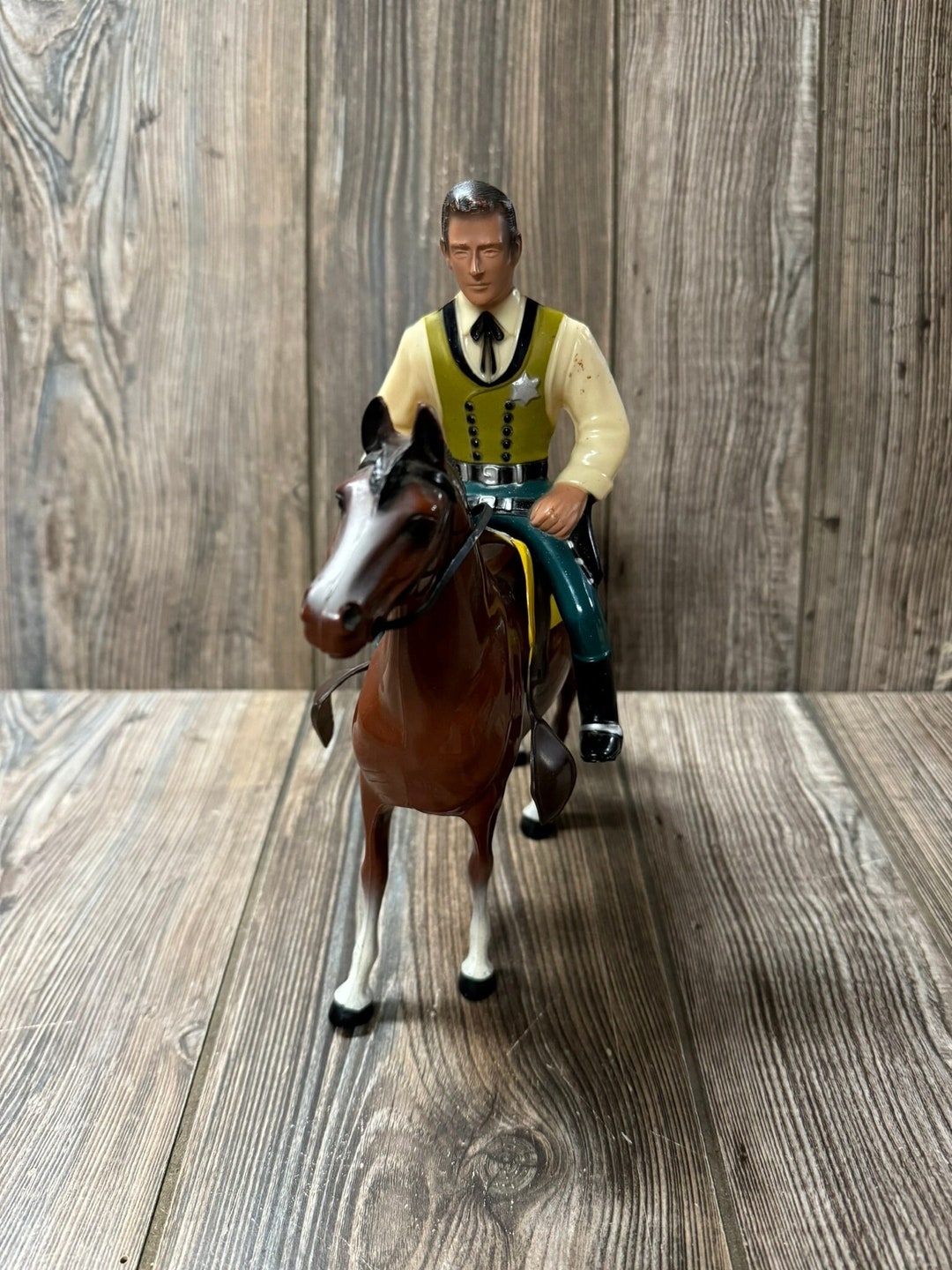 Vintage 1950's Hartland Toys Hugh O'brian as Wyatt Earp and Horse ...