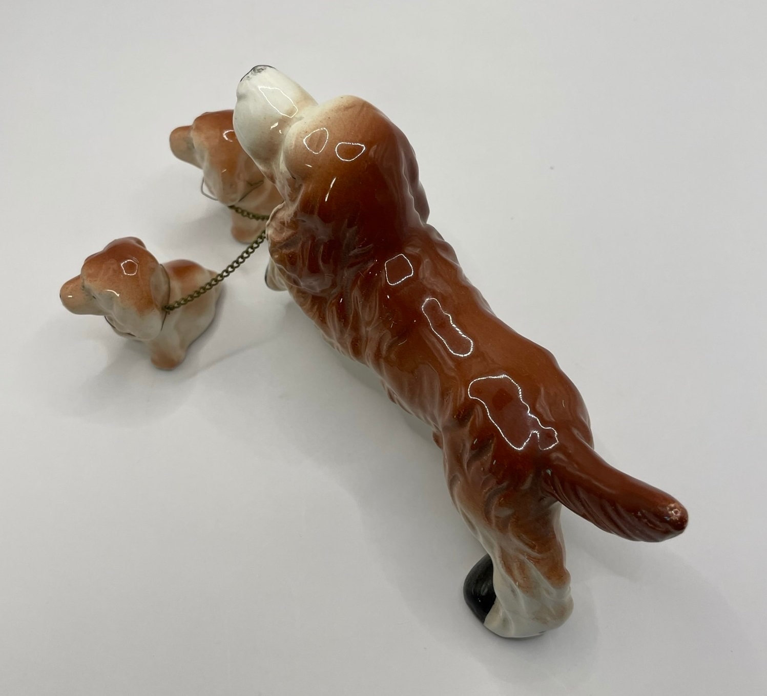 Rare Vintage Bone China Irish Setter Mom and Puppies Figurine From ...
