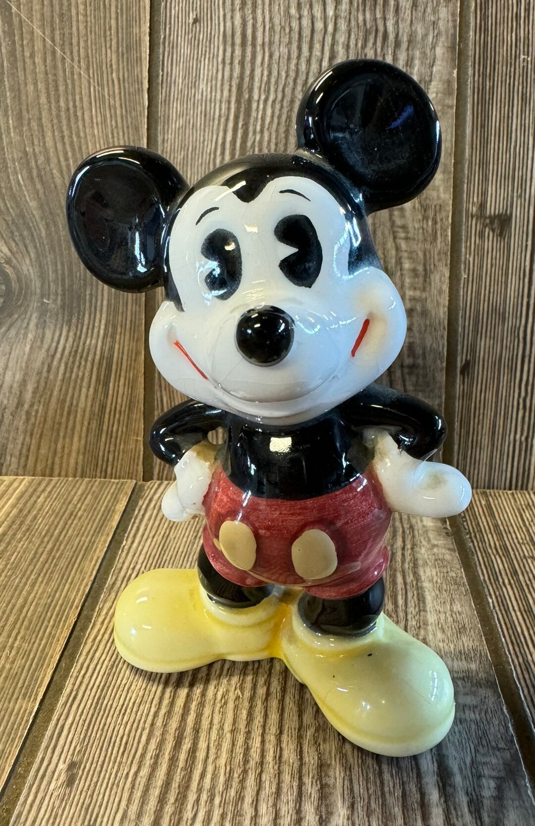 Vintage Walt Disney Mickey Mouse Very Cute 5 1/4" Tall Bone China ...