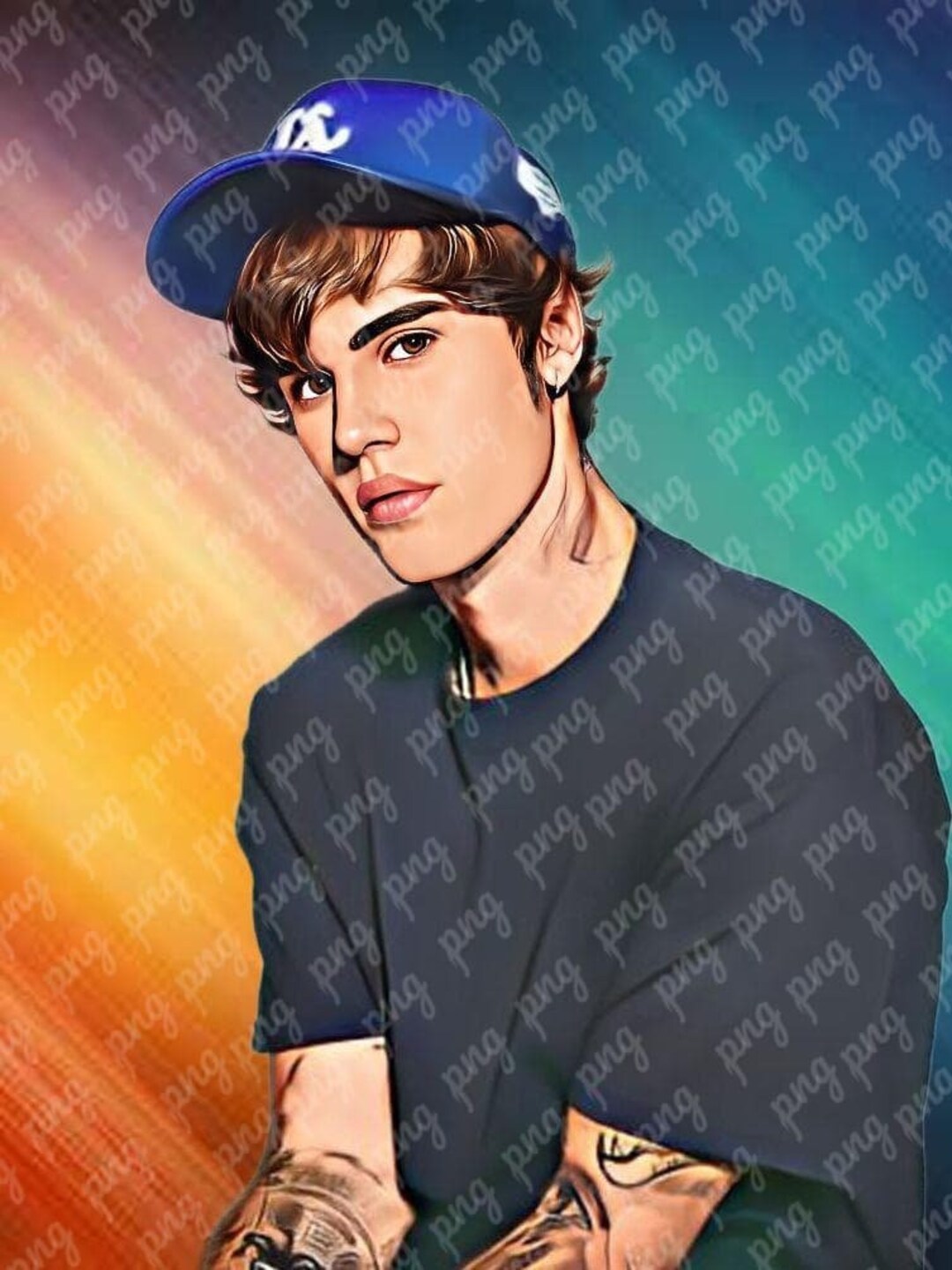 Justin Bieber PNG Digital File - Etsy