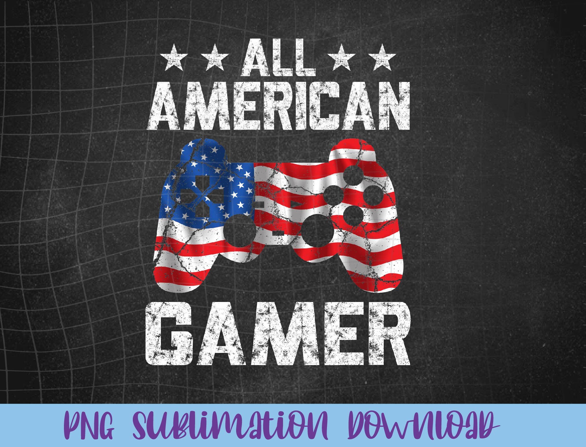 All American Gamer 4th of July, Video Games Patriotic Gamer Png Design ...