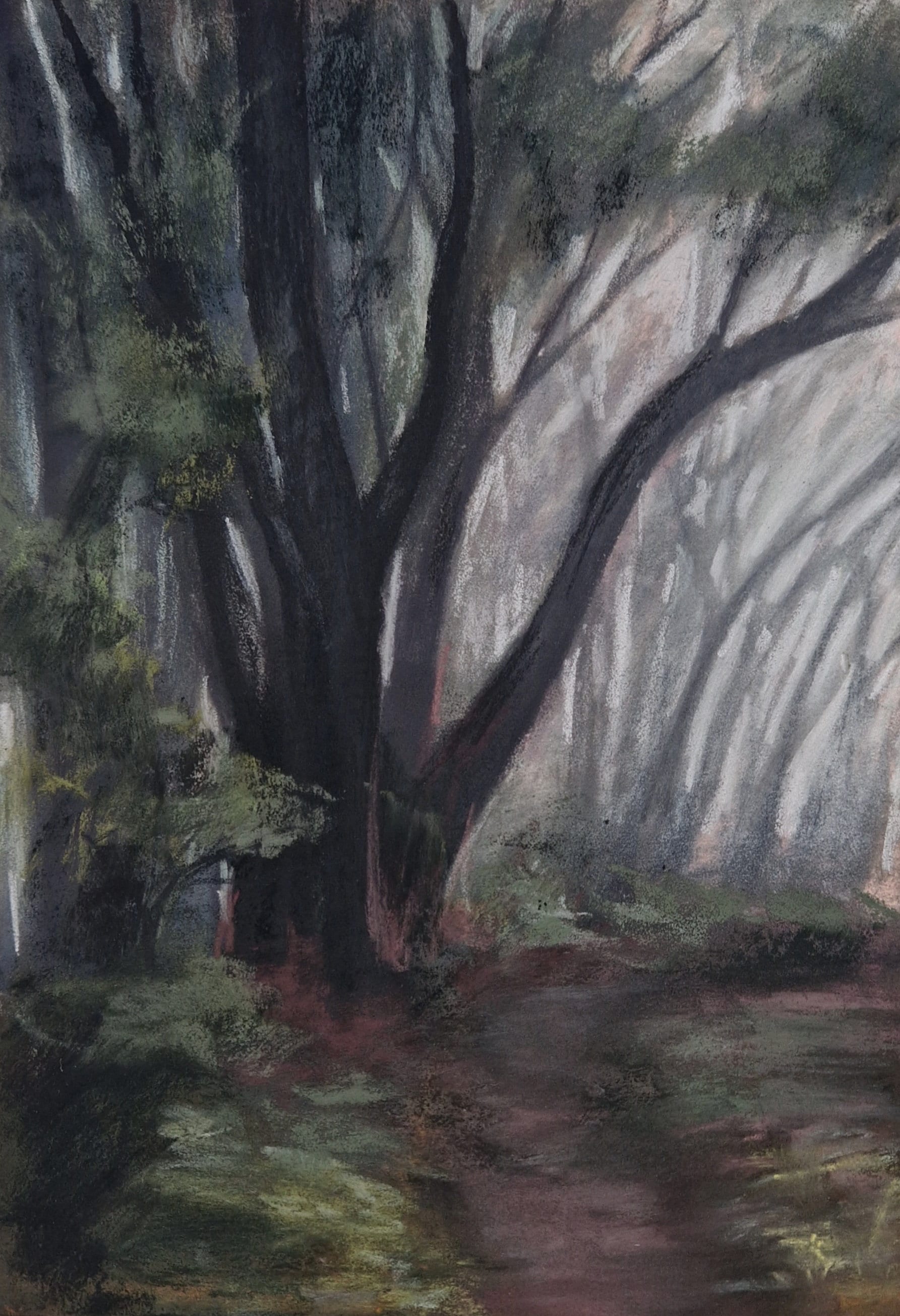 Original Dry Pastel Drawing Landscape Cordélia Beaudequin - Etsy