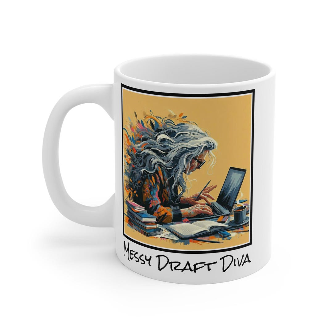 DRAFTING DIVAS Mug Collection: Mug #006, 11oz, Gift for Female Writer ...