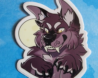 Furry Werewolf Sticker - Etsy