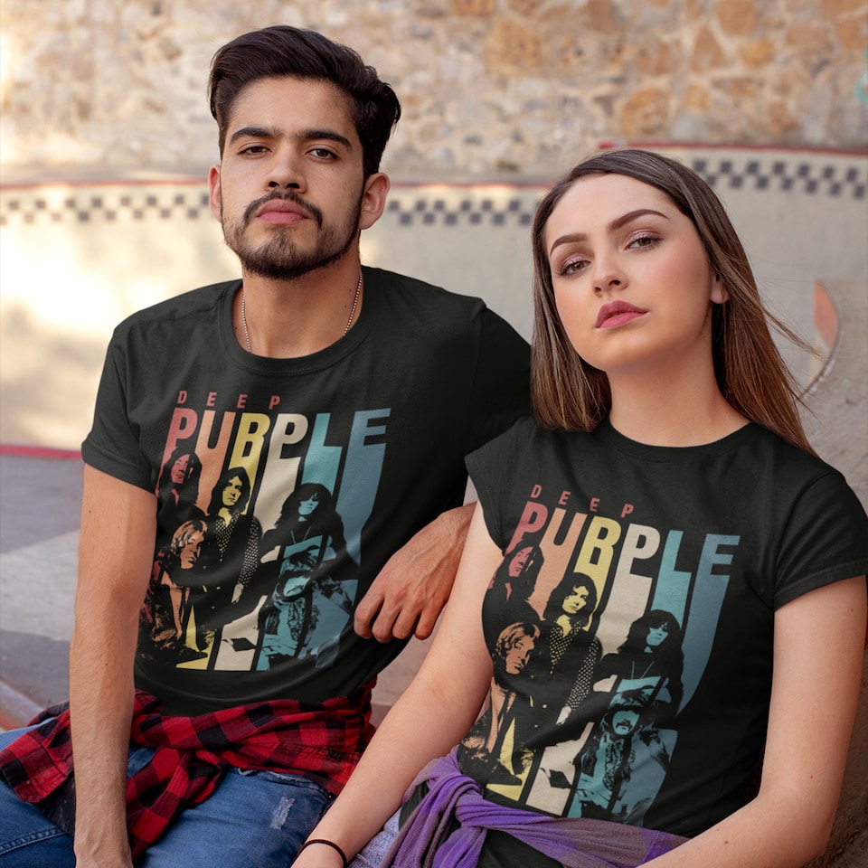 Deep Purple English Rock Band Vintage T-Shirt, Deep Purple Fans Club ...