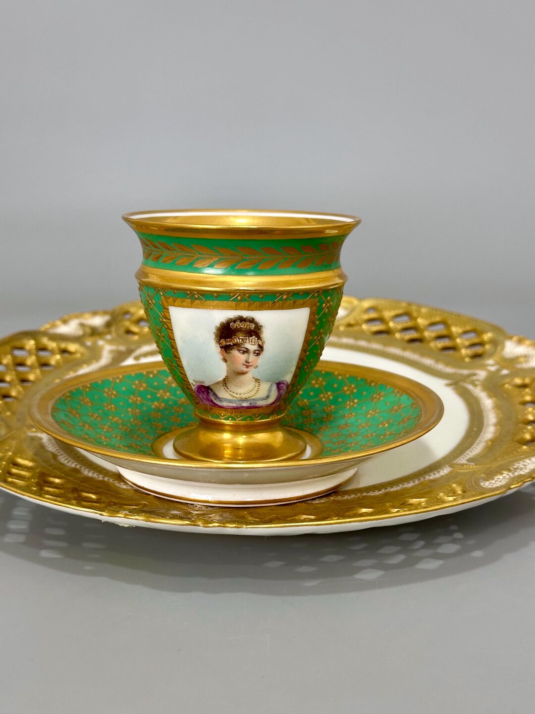 M. Imp Le De Sevres 1804 - 1809 Mark Cup & Saucer - Etsy