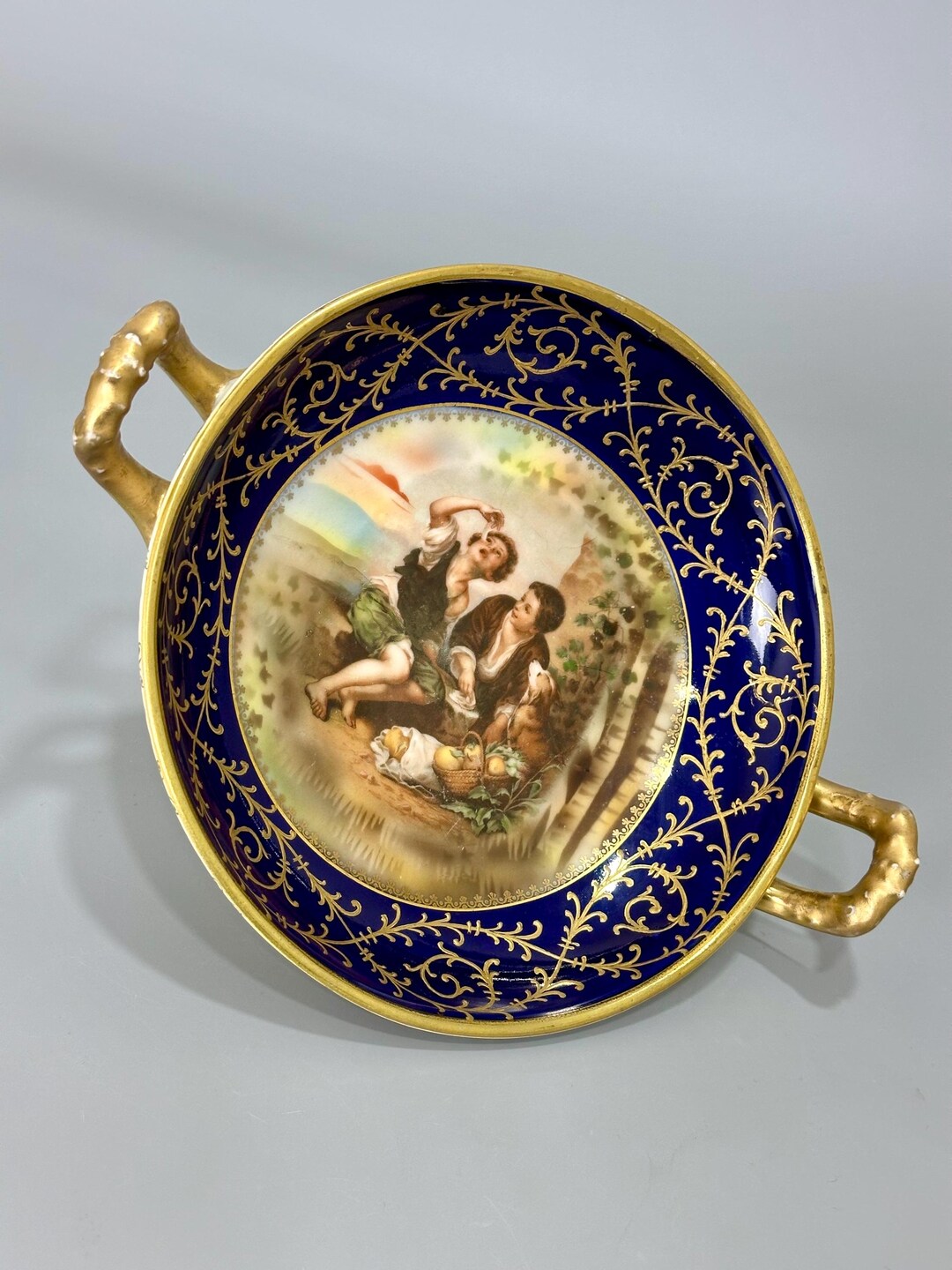 Prov.saxe E.S. 1920 Footed Plate / Centerpiece - Etsy