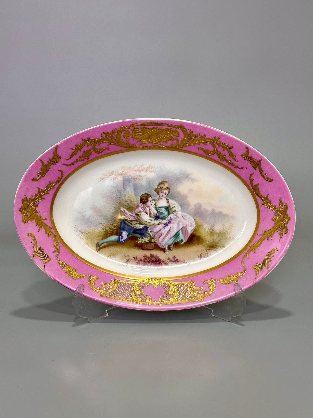 Antique French Sevres Wall Plate - Etsy