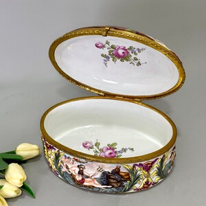 Antique Capodimonte Large Jewelry Box - Etsy