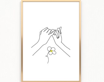 Pinky Promise Poster - Etsy