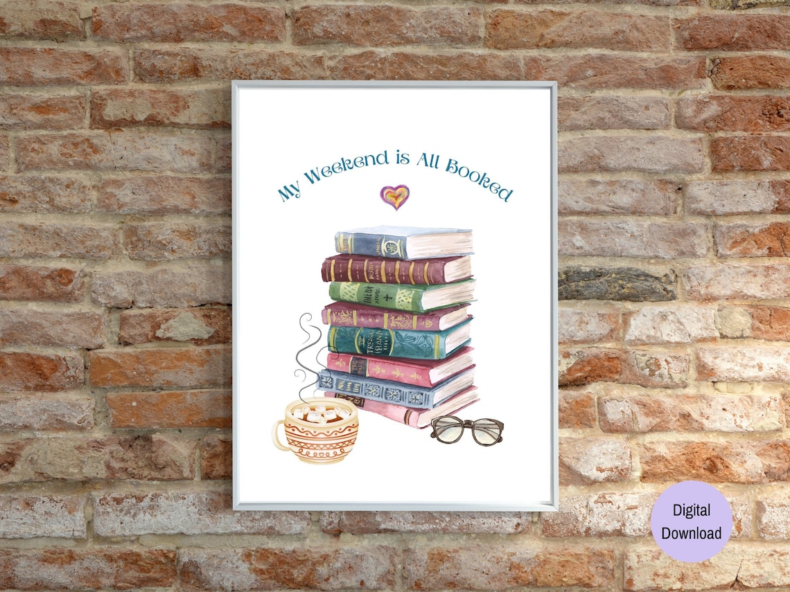 Books Art Print Book Quotes Printable Wall Art Book Nerd Poster Bookish ...