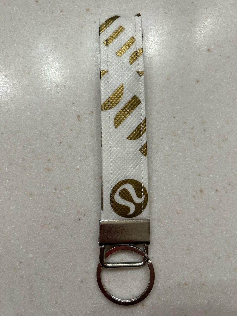 Lulu Lemon Recycled Bag Keychain - Etsy