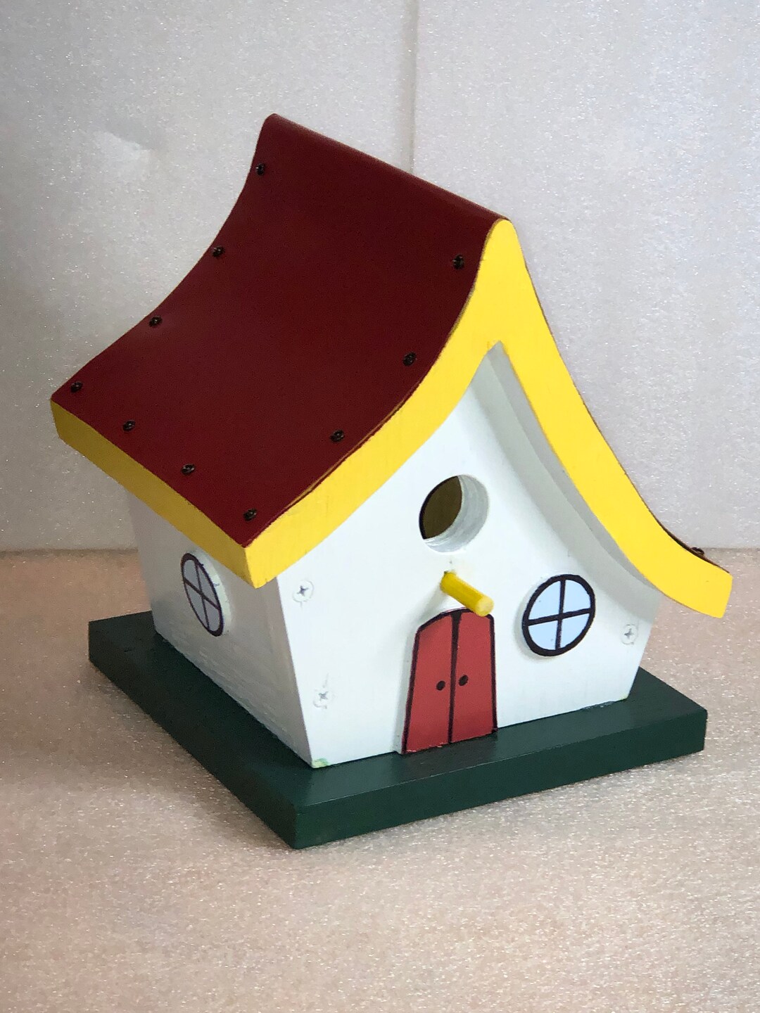 Alpine Cottage Birdhouse - White - Etsy