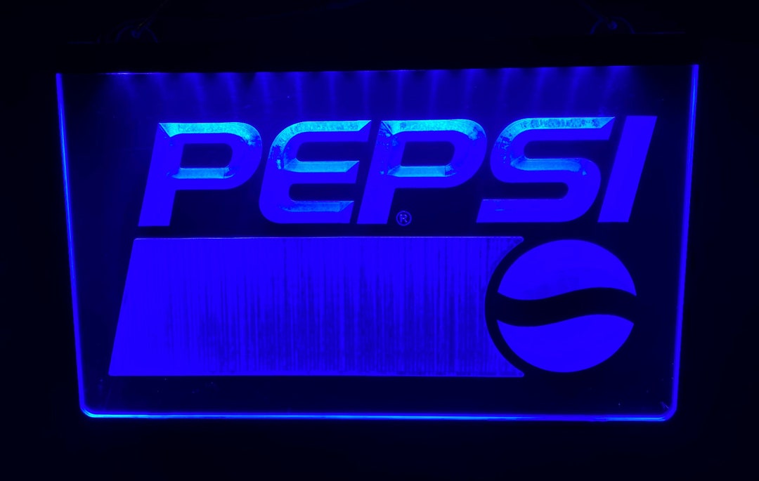 PEPSI LED Edge-lit Super Bright Custom Acrylic Sign 20cmx30cm - Etsy