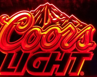 Led Coors Light Sign - Etsy