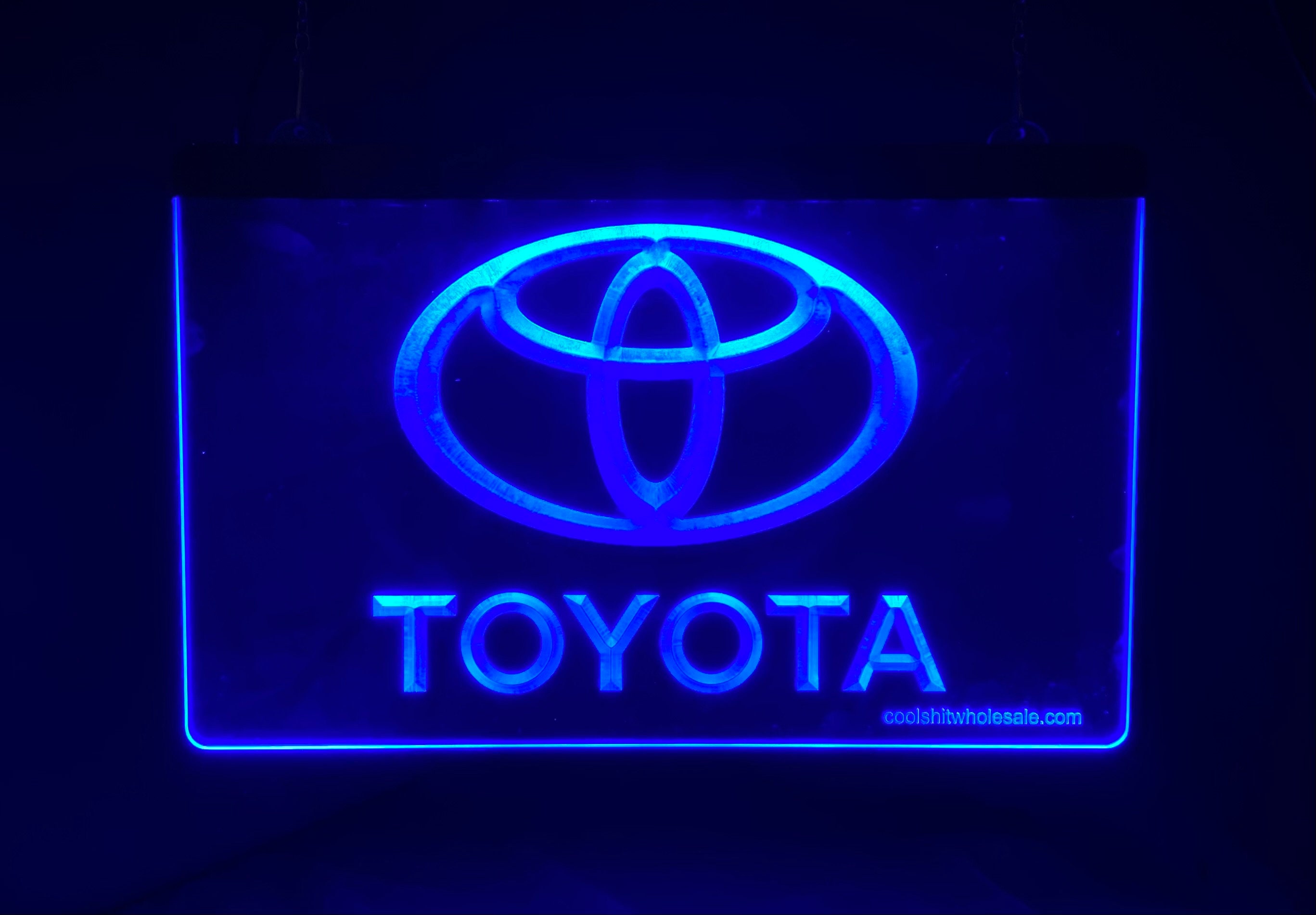 Toyota LED Super Bright Acrylic Edge Lit Sign Custom 20cmx30cm - Etsy