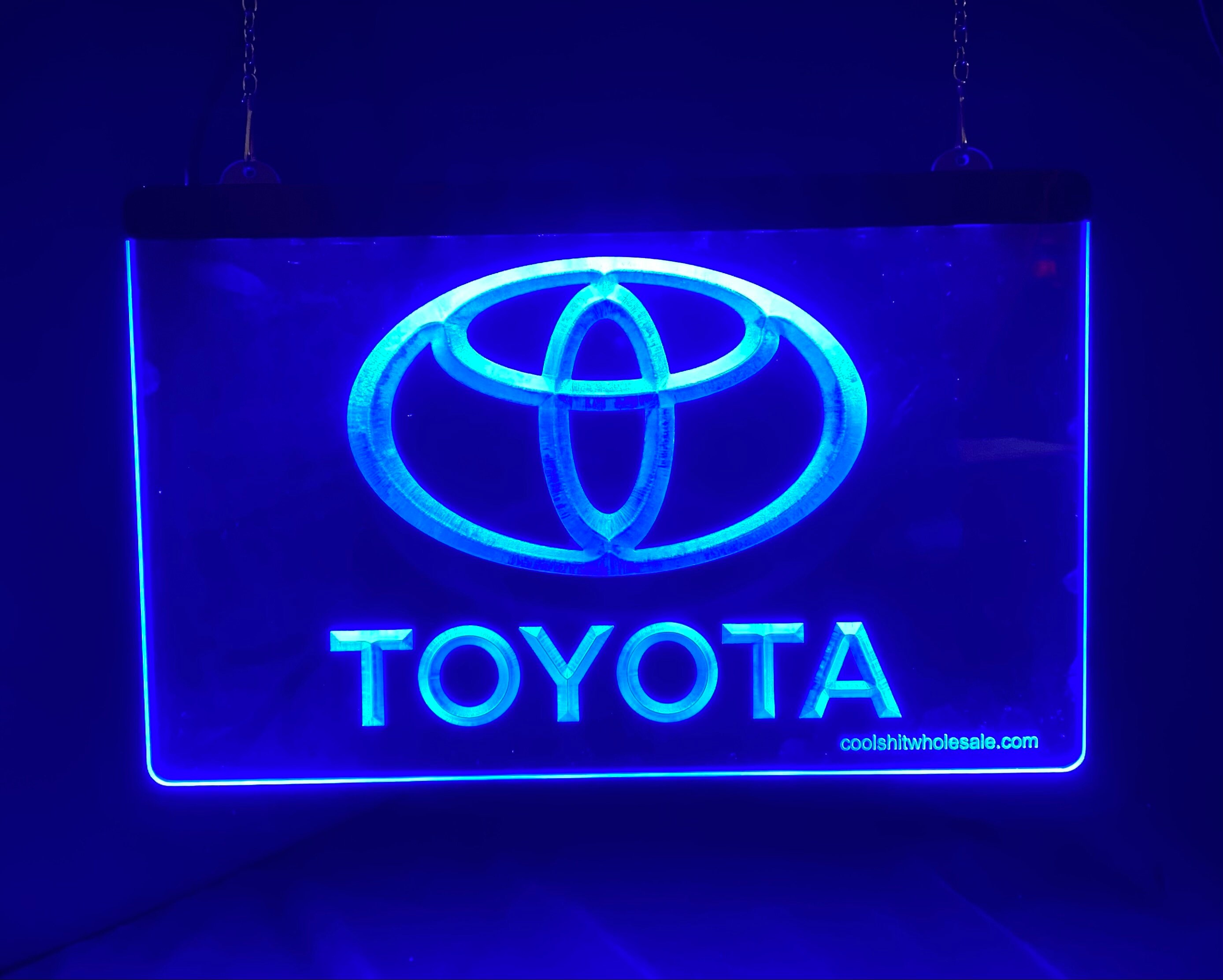 Toyota LED Super Bright Acrylic Edge Lit Sign Custom 20cmx30cm - Etsy