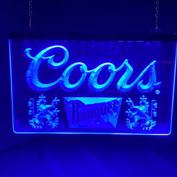 Coors Light Neon Sign - Etsy