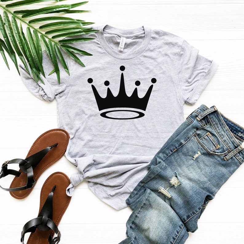 Crown Tee Gift Crown Tee Pageant T-shirts Queen and Crown - Etsy