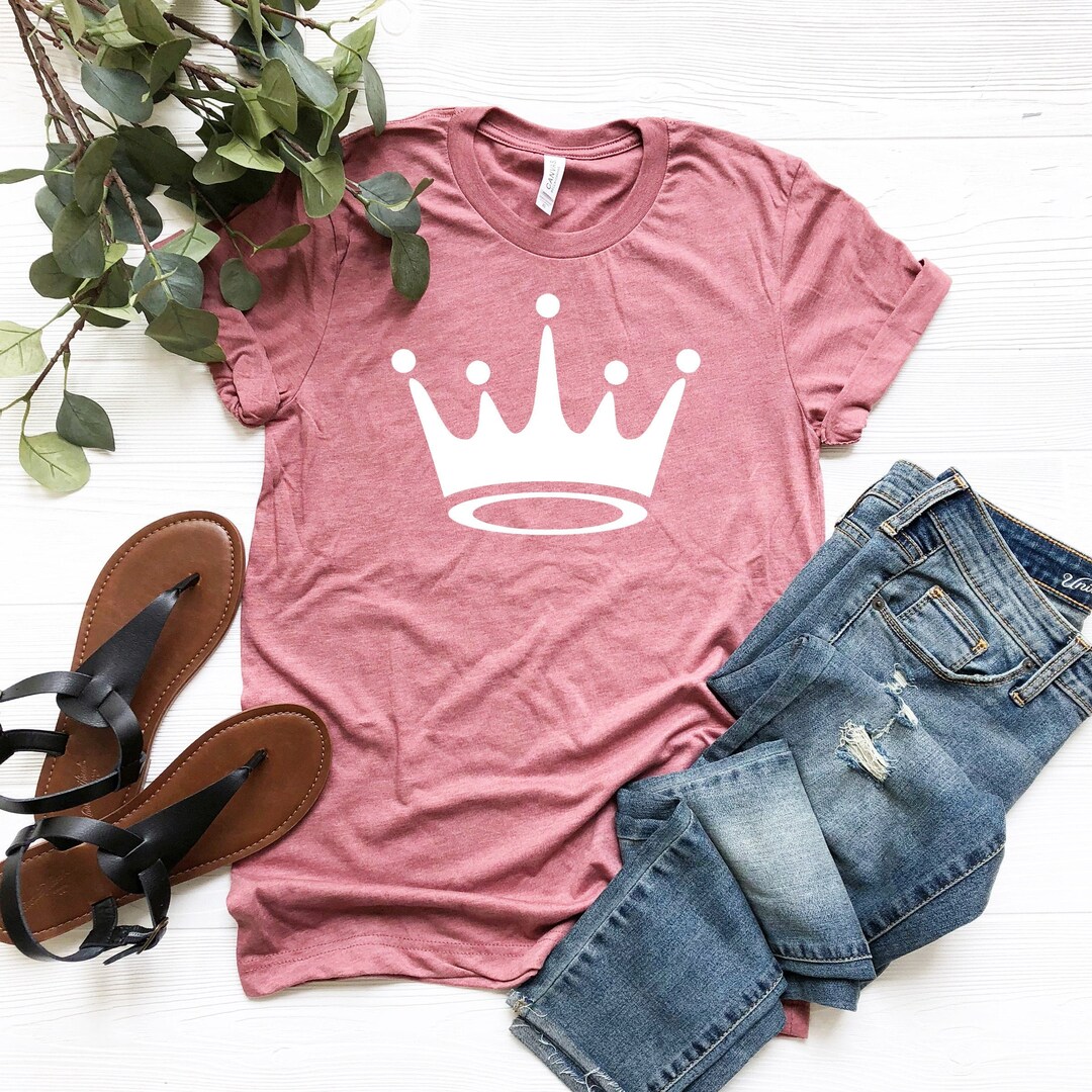 Crown Tee Gift, Crown Tee, Pageant T-shirts Queen and Crown Tee, Queen ...
