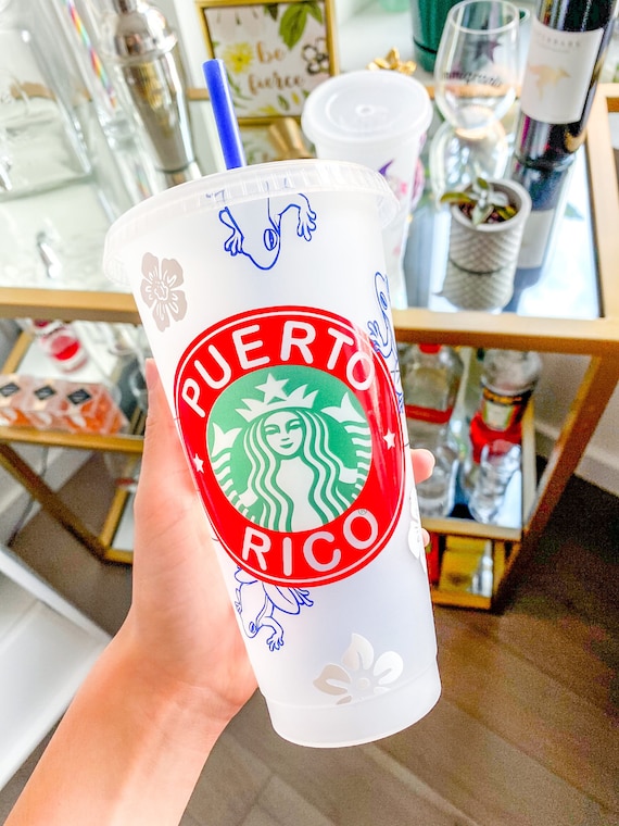 Puerto Rico flag Starbucks cup Tumblers & Water Glasses Drink & Barware ...