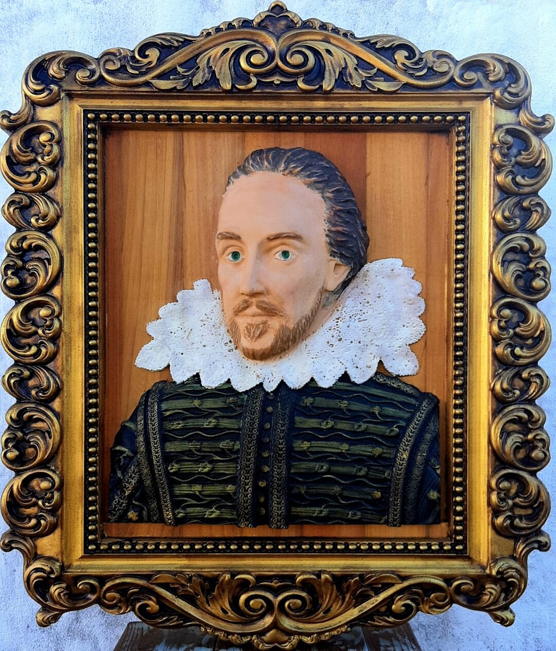 William Shakespeare Wood Wall Art – Hand-carved Portrait in Exotic ...