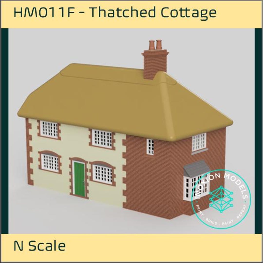 HM011F Thatched Cottage N Scale - Etsy